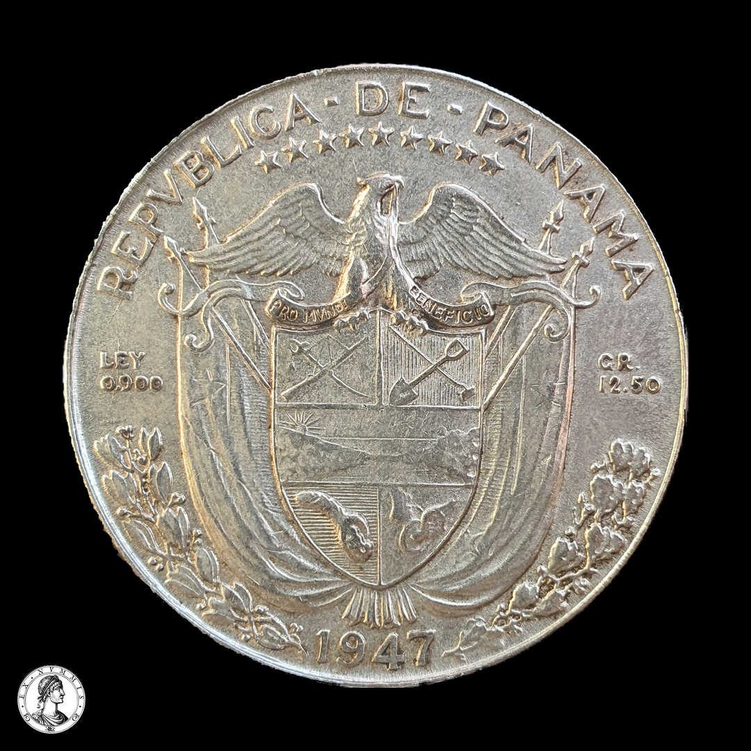 Panamá 1947 ½ Balboa - EX-NVMMIS